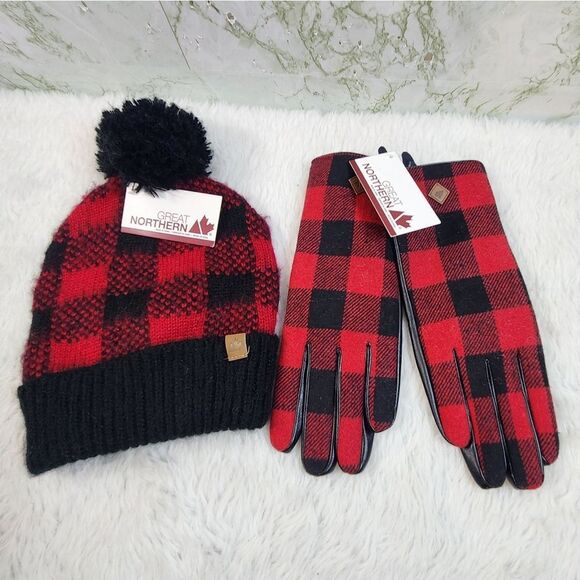 GREAT NORTHERN | Accessories | Greatnorthern Buffalo Plaid Hat And ...